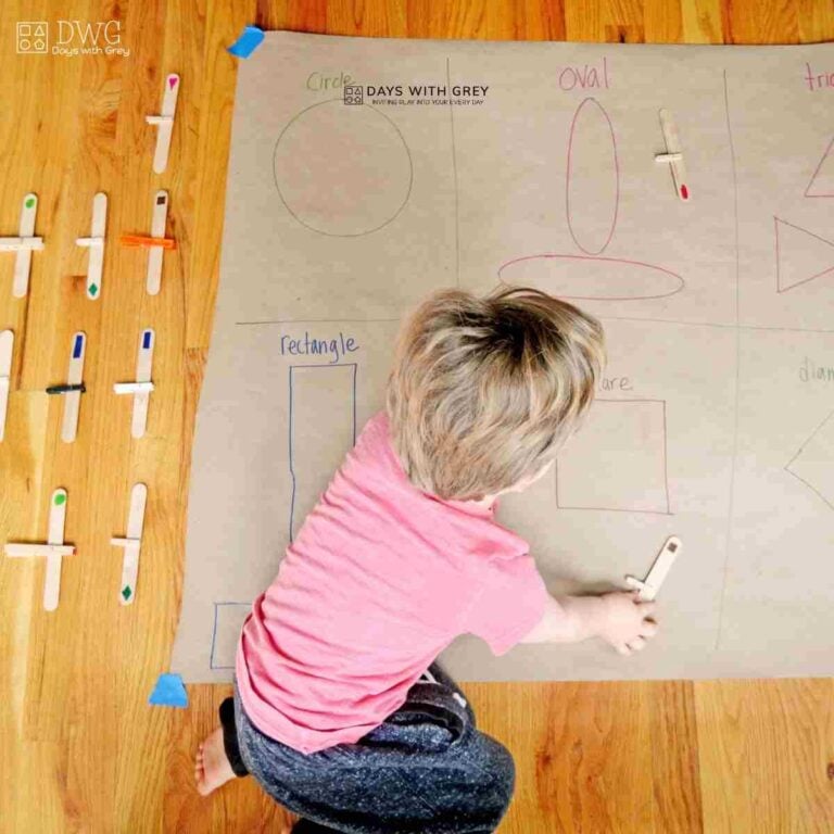 20 Shape Activities for Preschool - Days With Grey