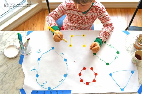 Mystery Shapes: a Fine Motor Activity - Days With Grey