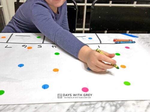 Kindergarten Counting Activity - Days With Grey