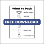 Visual Packing Checklist for Kids - Days With Grey