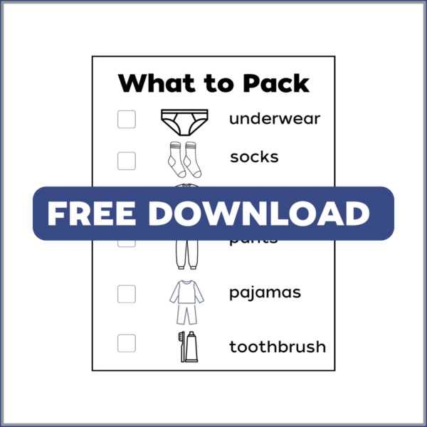 Visual Packing Checklist for Kids - Days With Grey