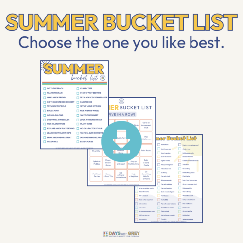 Your Ultimate Summer Bucket List - Days With Grey