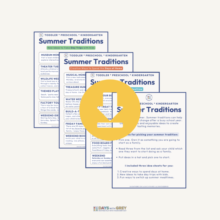 18 Summer Traditions and Activities for Kids - Days With Grey
