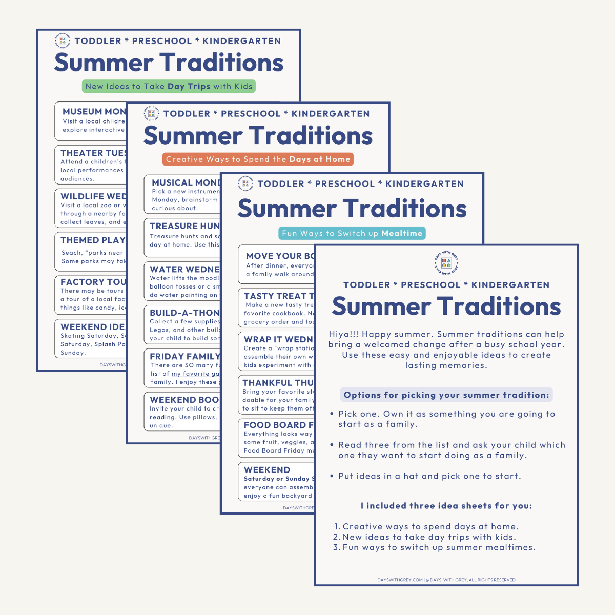 18 Summer Traditions and Activities for Kids - Days With Grey