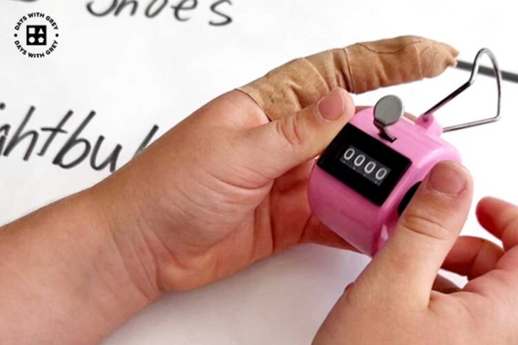 Click Counter Scavenger Hunt for Kids - Days With Grey