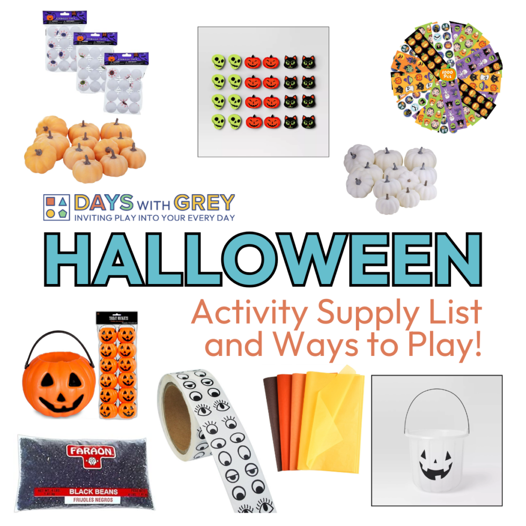 Fun Halloween Supplies for Activities and Games - Days With Grey