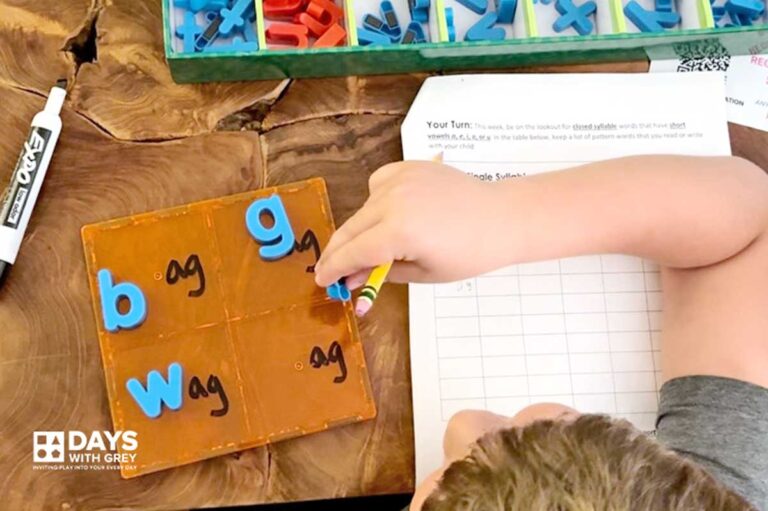 Short Vowel Sounds and CVC Activity for Early Readers - Days With Grey
