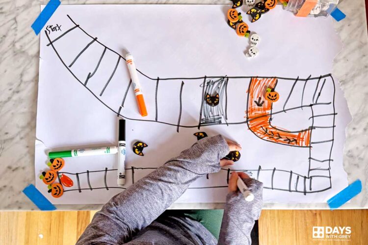 Collect the Pumpkins; A Preschool Halloween Counting Game - Days With Grey