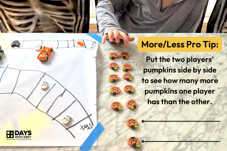 Collect the Pumpkins; A Preschool Halloween Counting Game - Days With Grey