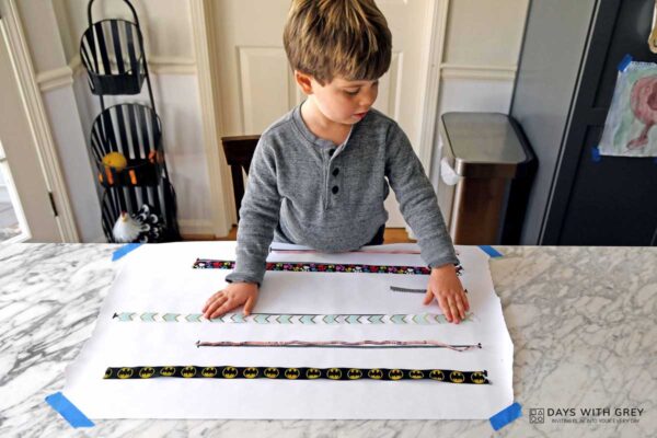 Measuring with Ribbons; A Preschool Math Activity - Days With Grey